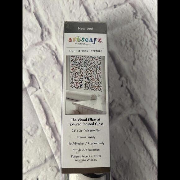 Accents | Artscape Stained Glass Window Film New Leaf 24x36 New In Box Light Effects | Poshmark